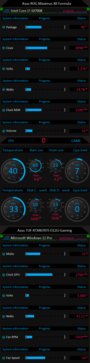 AIDA64 Skin Data Base HUD 480x1920 - AIDA Skins | AIDA Skins