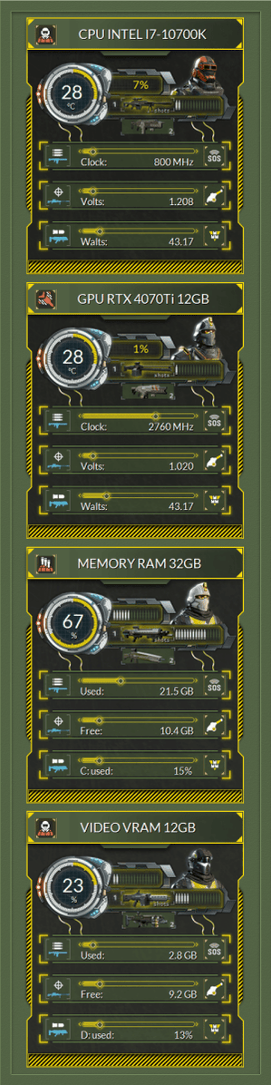 AIDA Skins | Custom AIDA64 Skins and SensorPanels | AIDASkins