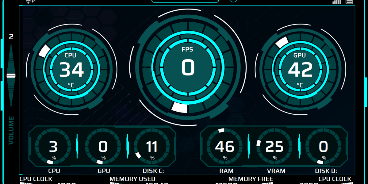 AIDA64 Skin Tablet HUD 1920x1080 - AIDA Skins | AIDA Skins