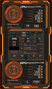 AIDA64 Skin The Division HUD 600x1024 - AIDA Skins | AIDA Skins